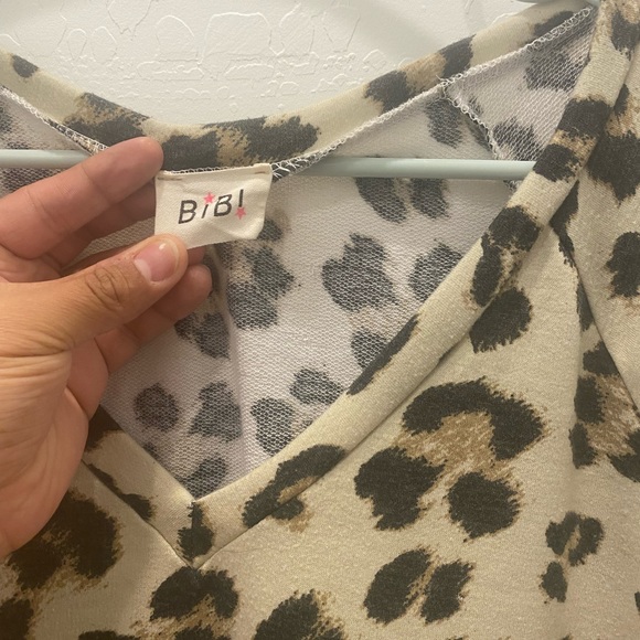 BiBi | Tops | Bibi Womens Leopard Print Knit Blouse | Poshmark